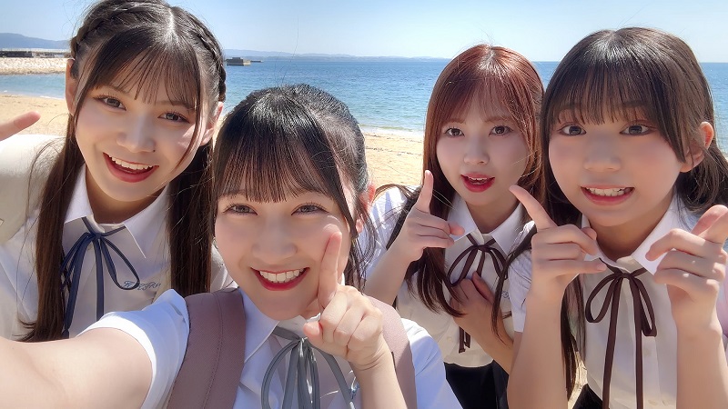 HKT48、19thシングル 『半袖天使』のMV公開 初センター・ 地頭江音々の想いとリンクしたエモーショナルな内容に - GirlsNews